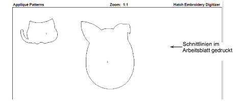 Schnittlinien exportieren