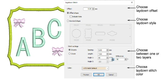 Generate laydown fills