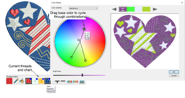 Change color schemes