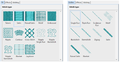 Basic Stitch Types
