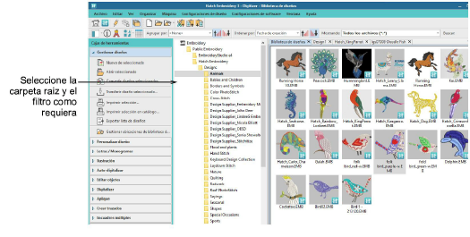 Exportar listas de diseño